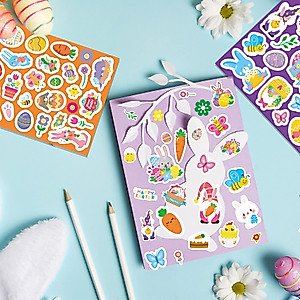 Joy Bang 564 PCS Easter Stickers for Kids, Easter Stickers with Eggs Bunny, Happy Easter Stickers Bulk for Toddlers, Easter Stickers for Cards Envelopes, Easter Party Supplies Favors