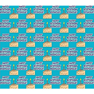 Truly Offensive Gift Wrap Paper (Happy Birthday A**hole)