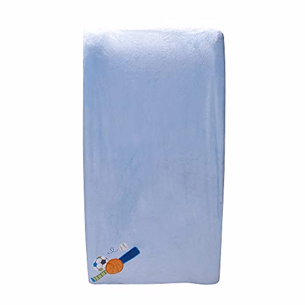 Coral Velvet Nursery Diaper Changing Table Cover Baby Girl Baby Boy Diaper Changing Pad Cover 1PC (Light Blue Sports)