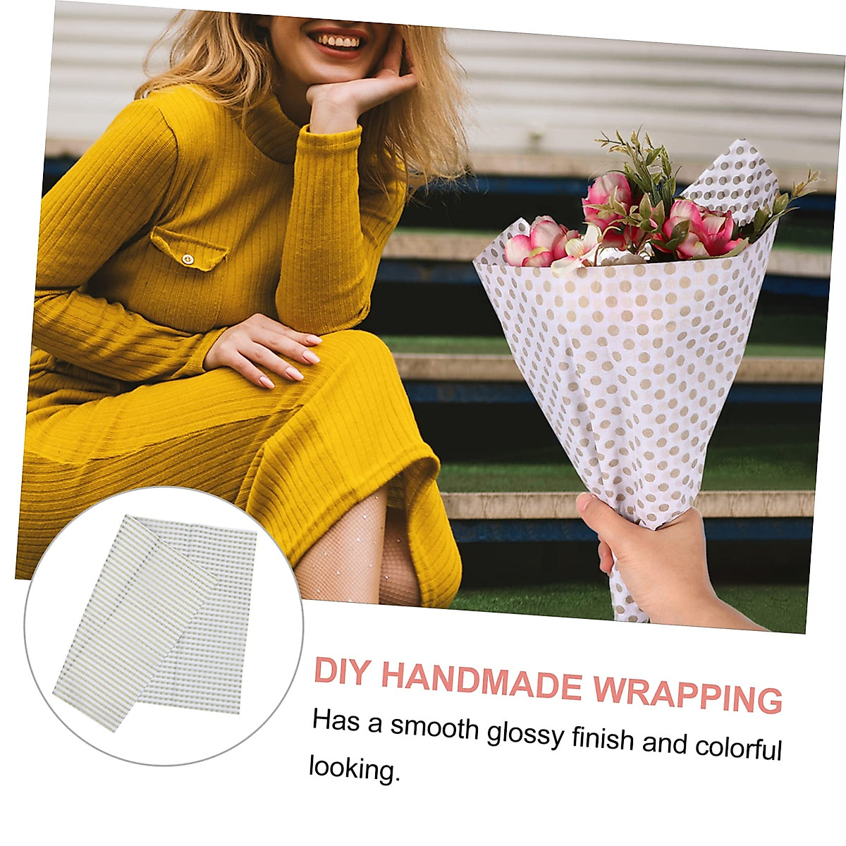 NOLITOY Decorations Wrapping Decors 40 Sheets Golden Wrapping Papers Bulk Wrapping Bulk Sydney Papers