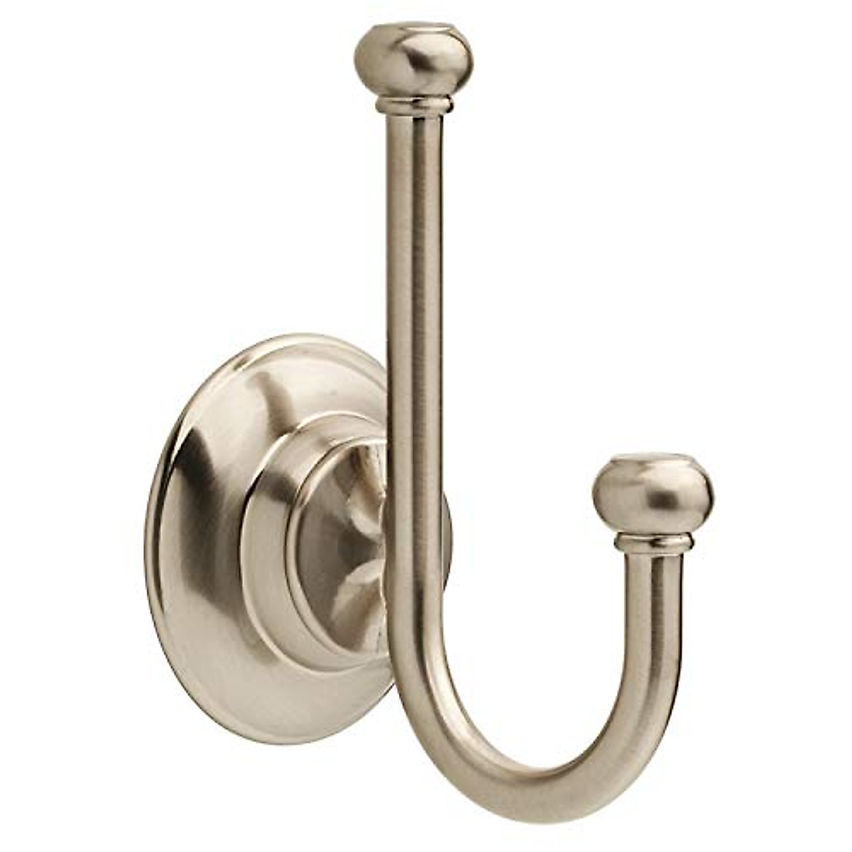 DELTA FAUCET PTR35-BN Porter Double Towel Hook, SpotShield Brushed Nickel