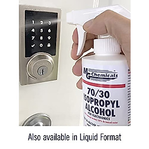 MG Chemicals 8241 IPA 70/30 Presaturated Wipes for Electronics - 140 Wipes in a Resealable Soft Pack, Clear (8241-140)