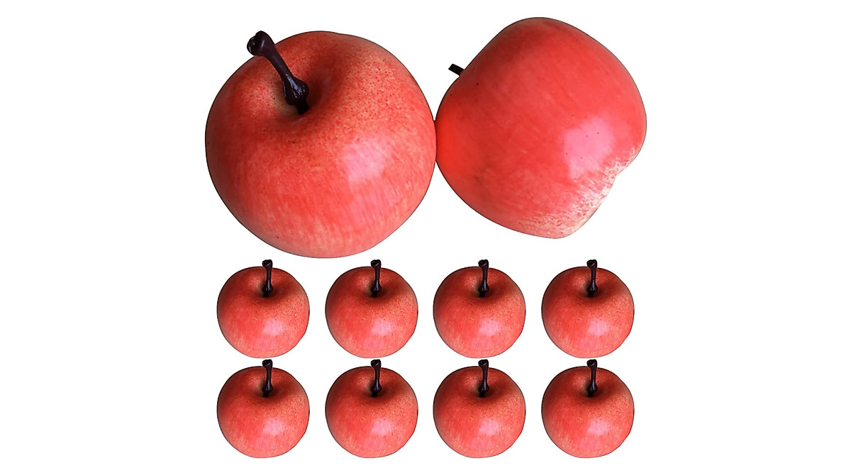 Ipetboom 30pcs Artificial Apple Fruit Simulated Apples Model DIY Supply ...