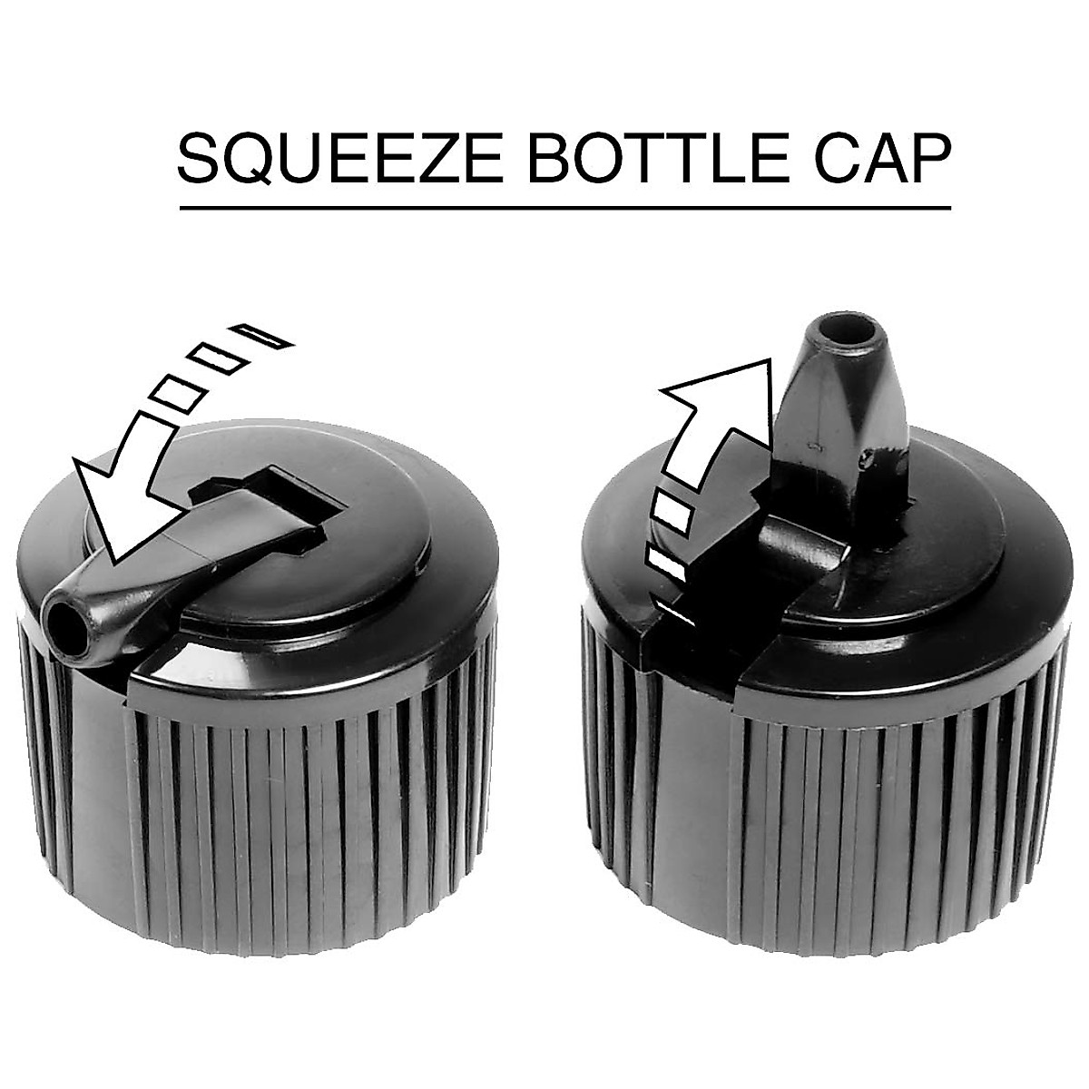 VViViD Empty Clear Plastic BPA-Free 4 Ounce Spray Bottles w/Twist Cap, Mist Spray Cap & Flip Spout Cap (2 pack)