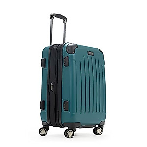 Kenneth Cole REACTION Renegade Luggage Expandable 8-Wheel Spinner Lightweight Hardside Suitcase, Botanical Green, 20-inch Carry On