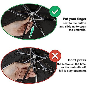 TOPTIE Mini Windproof Travel Umbrella, Compact Sun & Rain Umbrella with UV Protection (Purple)