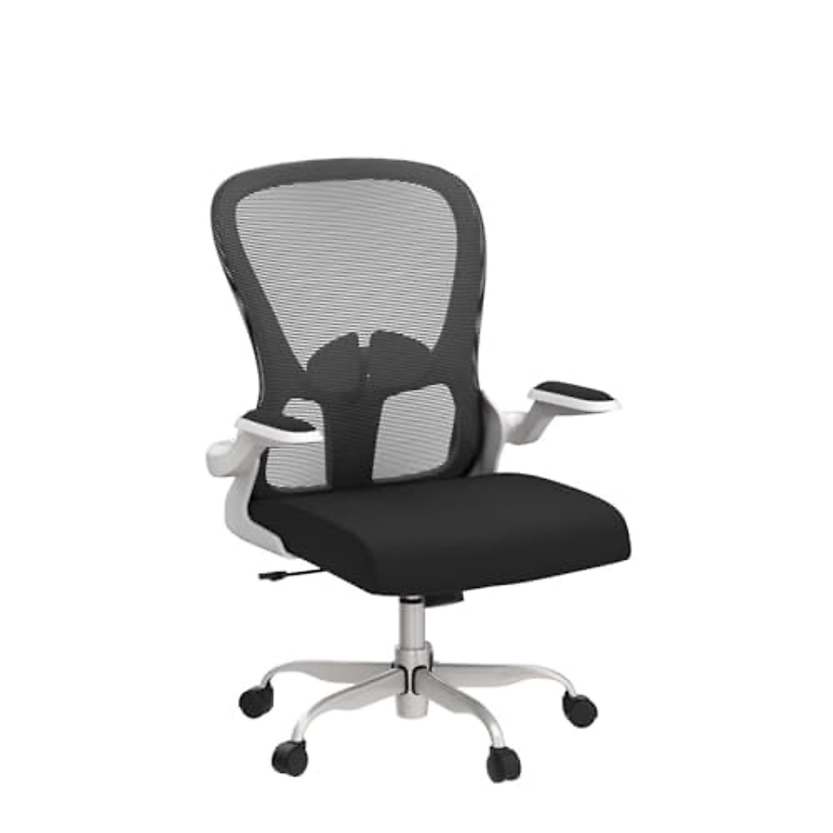 Ergonomic Office Chair, Comfort Swivel Home Office Task Chair, Breathable Mesh Desk Chair, Lumbar Support Computer Chair with Flip-up Arms and Adjustable Height
