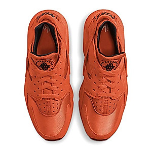 Nike Womens Air Huarache Run Sneakers, Rush Orange/Black/Guava Ice, 6 US