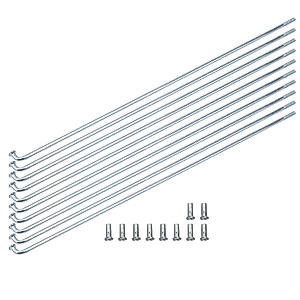 VGEBY 10pcs/Set 13G 80mm-310mm Mountain Bike Spokes Stainless Steel Spokes Bicycle Tricycle Accessories(190MM)