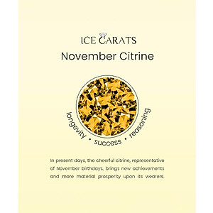 IceCarats 10K Yellow Gold Orange Citrine Ring Gemstone Band November Birthstone Jewelry Size 7.00