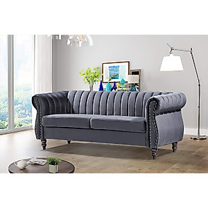 US Pride Furniture Upholsered Rolled Arms Sofa