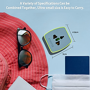 Curvitfid International Travel Adapter Kit, Worldwide Travel Essentials Universal Travel Adapter, Portable European Travel Plug Adapter or Laptops, Mobile Phones, Cameras