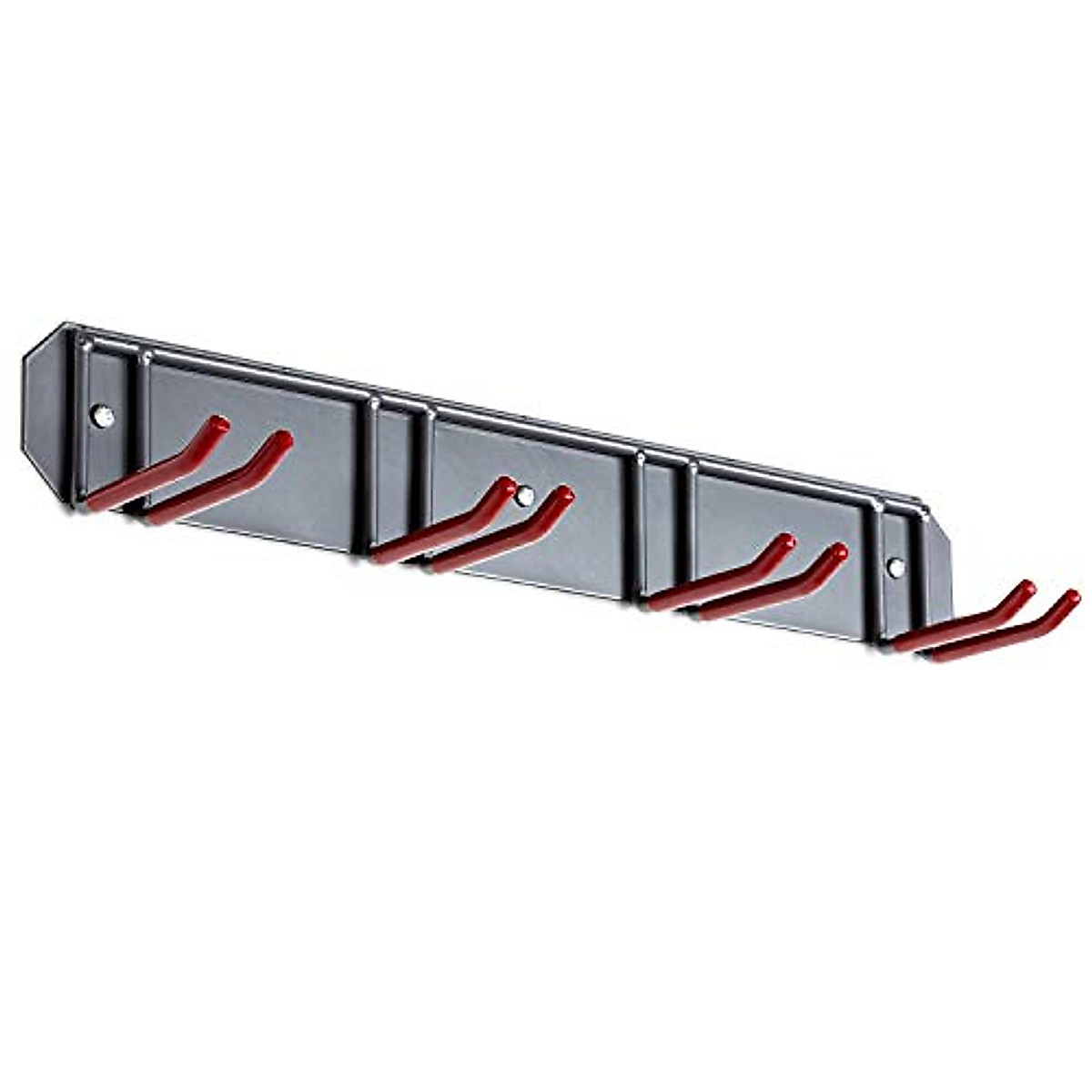 Wall Mounted Horizontal Rack for Storage of Skis and Poles-Heavy Duty Weatherproof Nonslip Garage Wall Organizer for Carrying Snowboard, Hockey Sticks, Skates, Helmets (XL, Holds 4 Ski Sets)