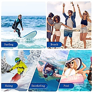 Molain Waterproof Case, 2Pack Universal Waterproof Phone Pouch Bag, Waterproof Cell Phone Dry Bag Compatible, Phone Pouch for Outdoor Water Sports, Boating, Hiking, Kayaking, Fishing Black