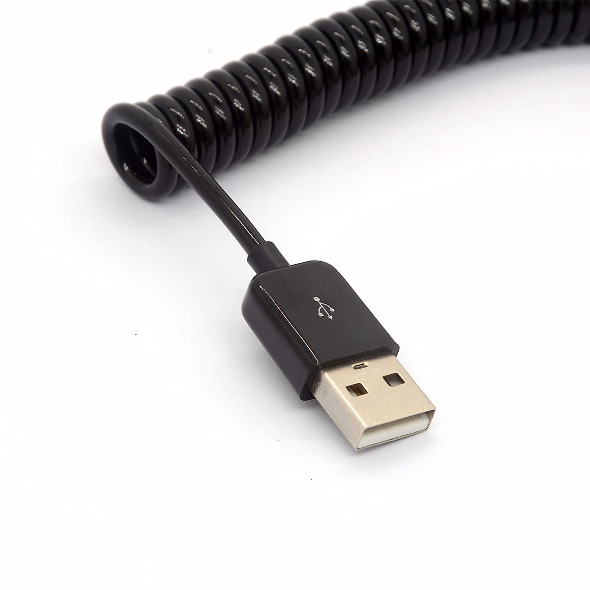 BSHTU Mini USB Cable Spiral Coiled USB 2.0-A to Mini-B 5-Pin Data Sync & Charger Lead Connector(3 Meter)