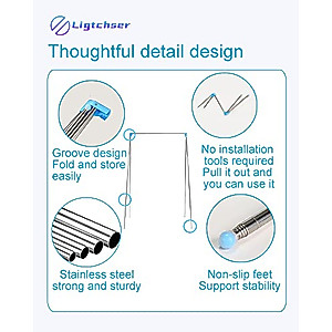 Ligtchser Portable Travel Garment Rack,Folding Clothes Rack for Dance,Travel,Camping, Drying,RV, Indoor,Outdoor. A Collapsible Mini Clothing Rack.