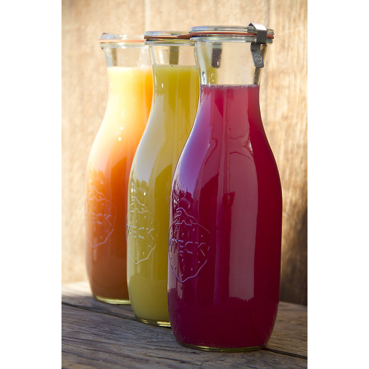 Weck 905 Cylindrical Jars, 16.9 Ounce - Set of 6