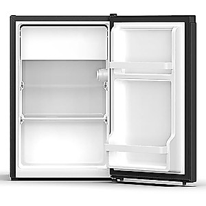 Arctic Wind 2AW1BF26A 2.6-Cu. Ft Energy Star Compact Refrigerator with Freezer Compartment, Drink and Snack Mini Fridge for Bedroom, Dorm Room, Office in Black