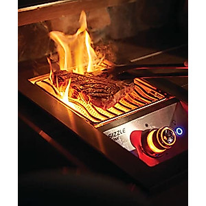 Napoleon Built-In Component - BIB10IRPSS - Single Infrared Drop-In Burner, BBQ Grill, Stainless Steel, Natural Gas, 10-inch BBQ Grill Burner, Perfect Sear, Infrared SIZZLE ZONE™, Sear Station Burner