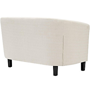 Modway Prospect Upholstered Contemporary Modern Loveseat In Beige