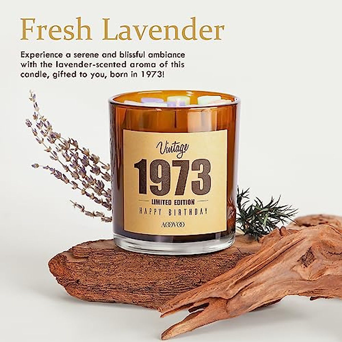 AOOVOO Scented Candles for Men - Candles for Home Scented, Soy Candles, Scented Candles Set, Men Candle Set, Lavender Candles Set M