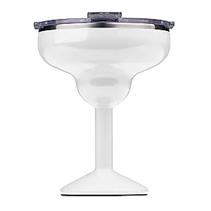 ORCA 'Rita' Insulated Metal Margarita Tumbler, Margarita Glass For Cocktails, Wine, Cold Drinks - Pearl Gloss
