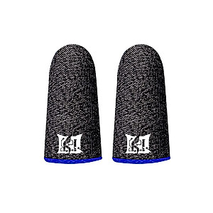 20 PCS Finger Sleeve for Gaming,Seamless Thumb Finger Sleeve Silver Fiber Mobile Phone Gaming Finger Sleeves, Breathable & Sweatproof, for League of Legend, Pubg, Rules of Survival, Knives Out