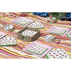 Boston International, Seagrass Cocktail Napkin Caddy, Size