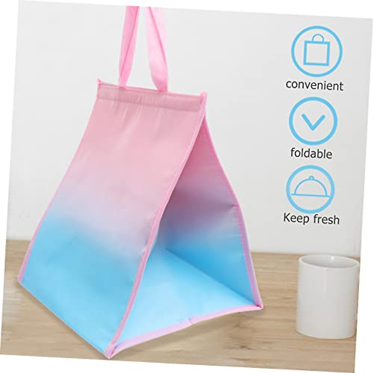 SOLUSTRE Cake Insulation Bag Pizza Carrier Insulated Bags Insulated Bags for Food Grocery Shopping Bags Grocery Bags Hot Food Bag Cold Food Non-woven Fabric Insulated Food Carrying Bag Fold