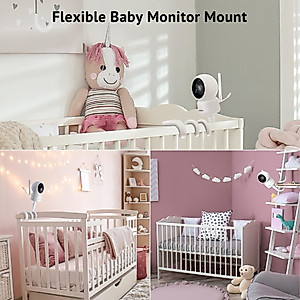 LaView 5" Color LCD Screen Baby Monitor with Mount,1080p HD Baby Monitor with Camera and Audio, Pan-Tilt Baby Camera Monitor,Infrared Night Vision,Two-Way Talk,Lullabies and Room Temperature