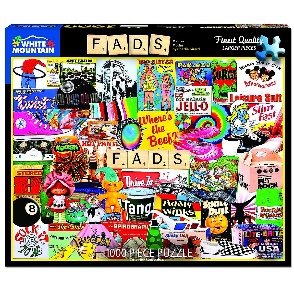 White Mountain Puzzles Fads - 1000 Piece Jigsaw Puzzle