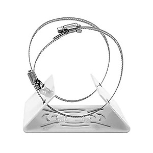 Fox Baby Universal Vertical Pole Mounting Bracket for CCTV Security Camera PTZ Dome, Wall Mounting Loop Bracket with 8 Loops (2 Pcs)