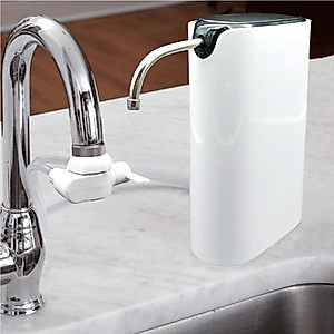 Water-Stream by Little Luxury, Smart Countertop Drinking Water Filter System, (Includes 2 Filters) with Carbon Filter, Reduces Lead, Chlorine and More, White