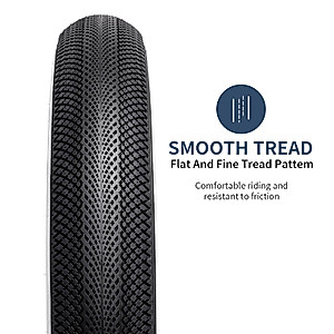 2 Pack 20" E-Bike Tires 20x4.0 Classic White Wall Tires with 2 Nylon Rim Strips for 20 x 4.0 Electric Bike Bicycle Tires