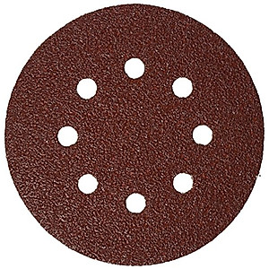BOSCH SR5R040 5-Piece 40 Grit 5 In. 8 Hole Hook-And-Loop Sanding Discs
