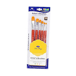 Clear Pencil Case 6pcs Set Acrylic Paint Brush Set Kits for Suit Water Coloring Paint Set Paint Brushes Paint Brushes for Acrylic Brush Watercolor Brush Oil Brush Colored Pencil