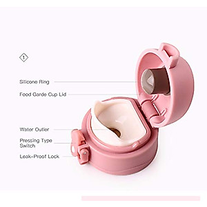 GOODESERVE Kids Water Bottle Vacuum Insulated Stainless Steel Flask Thermos 260ml