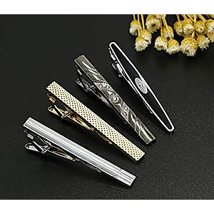 Jstyle Tie Clip and Cufflink Set For Mens Tie Bar Clips Cufflinks Shirt Wedding Business With Gift Box
