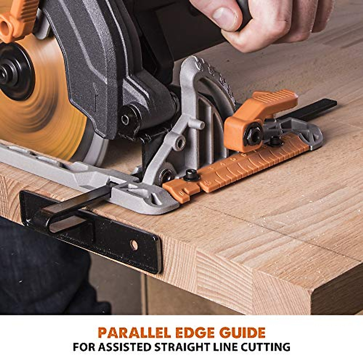 Evolution Power Tools R185CCS 7-1/4" TCT Multi-Material Cutting Circular Saw, 7-1/4", Orange