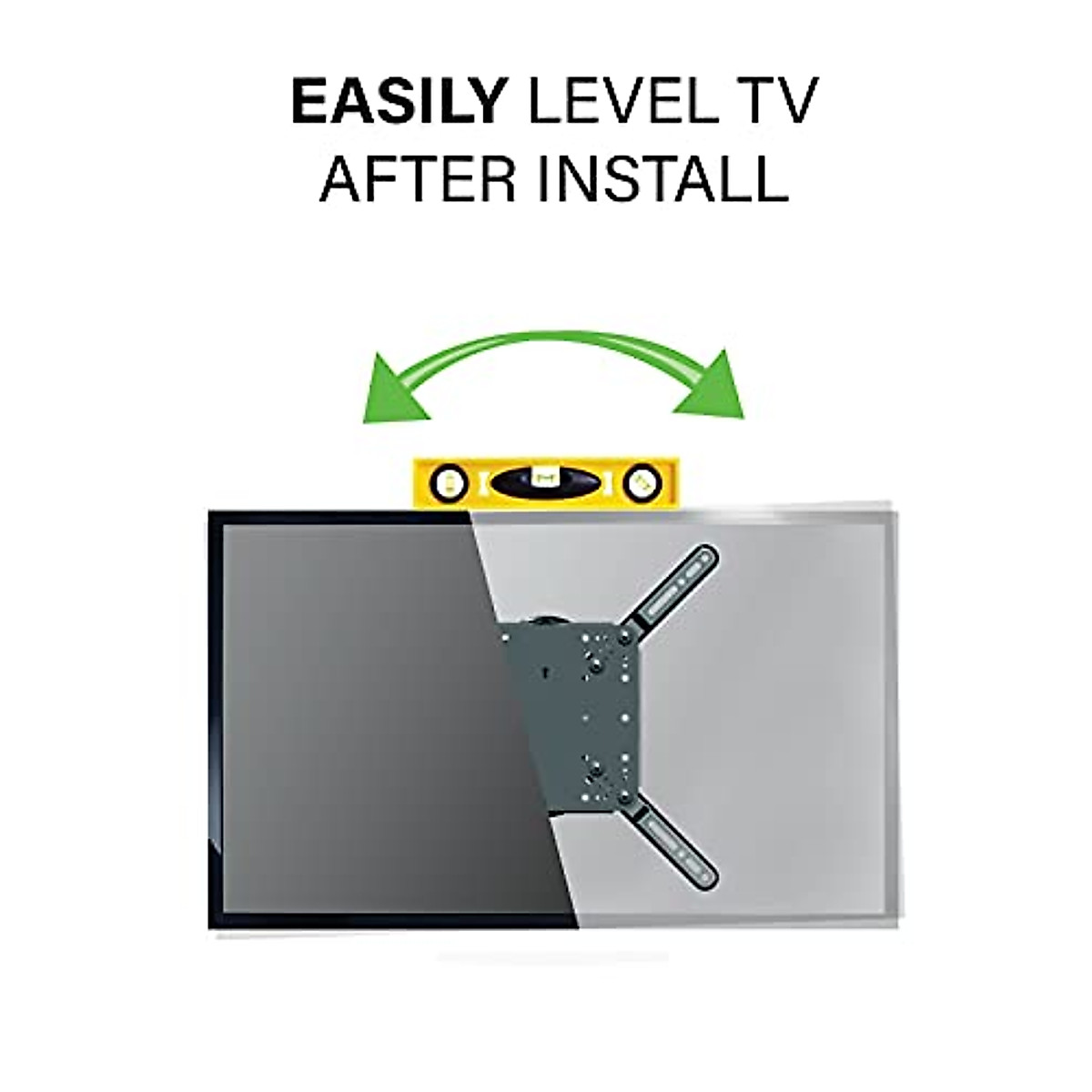 Made for Amazon Universal Full-Motion TV Wall Mount for TVs up to 55" and Compatible with Amazon Fire TVs