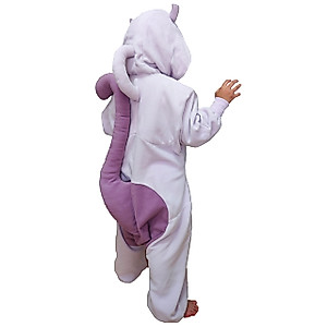 SAZAC Kigurumi - Pokemon - Mewtwo - Onesie Jumpsuit Halloween Costume -Kids Size (5-9 Year Old) Purple