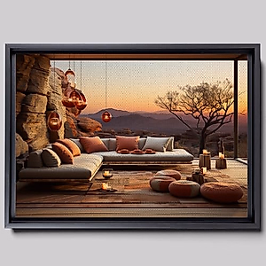 Rainbow Joshua Tree Art Print, Abstract Desert Landscape Artwork, Boho Wall Art, Retro Art, Eclectic Home Decor, Mid Century Modern, Wall Art, Art Decor