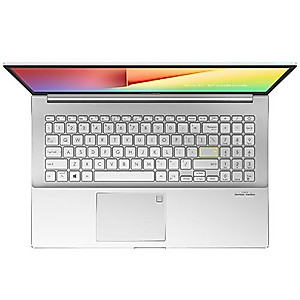 ASUS VivoBook S15 S533 Thin and Light Laptop, 15.6” FHD Display, Intel Core i5-1135G7, 8GB DDR4 RAM, 512GB PCIe SSD, Wi-Fi 6, Windows 10 Home, AI noise-cancellation, Dreamy White, S533EA-DH51-WH