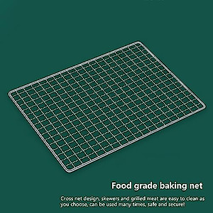 YOXIER Portable Barbecue Grill,Stainless Steel Grill,Camping Charcoal Grill,Stainless Steel Grill,Outdoor Stove Burner for Outdoor Barbecues,Gatherings,Picnics & Cooking Silver