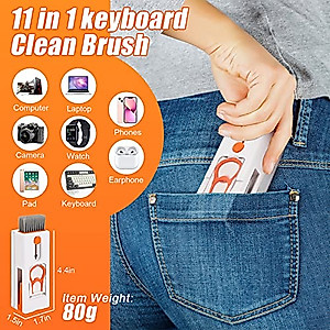 11 in1 Laptop Keyboard Cleaner Kit, Airpod Cleaner Kit with Brush for Camera Lens, Electronic Cleaner Kit for Screen/Electronic/ipad/Phone