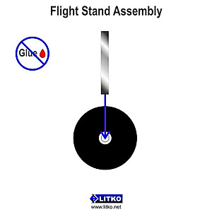 LITKO RPG Round Flight Stands | Role Playing Games | Compatible with Dungeons and Dragons | Compatible with Pathfinder | Circular Black Base (3-inch Huge)