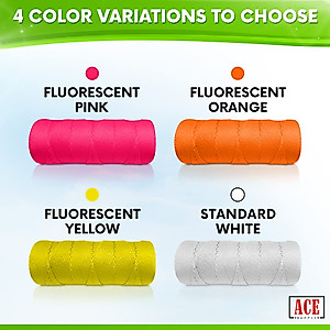 White Mason Line String Line - #18 Braided Nylon String - 250 Ft Length - Nylon Twine for Gardening Or Masonry Tools - Perfect Construction String for A String Level, Twine String for Gardening