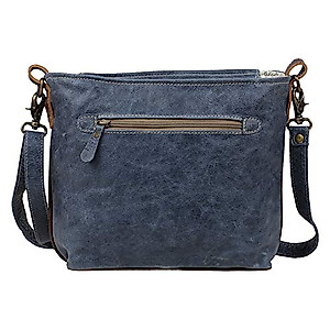 Myra Bag Rivet Upcycled Leather Shoulder Bag S-1576