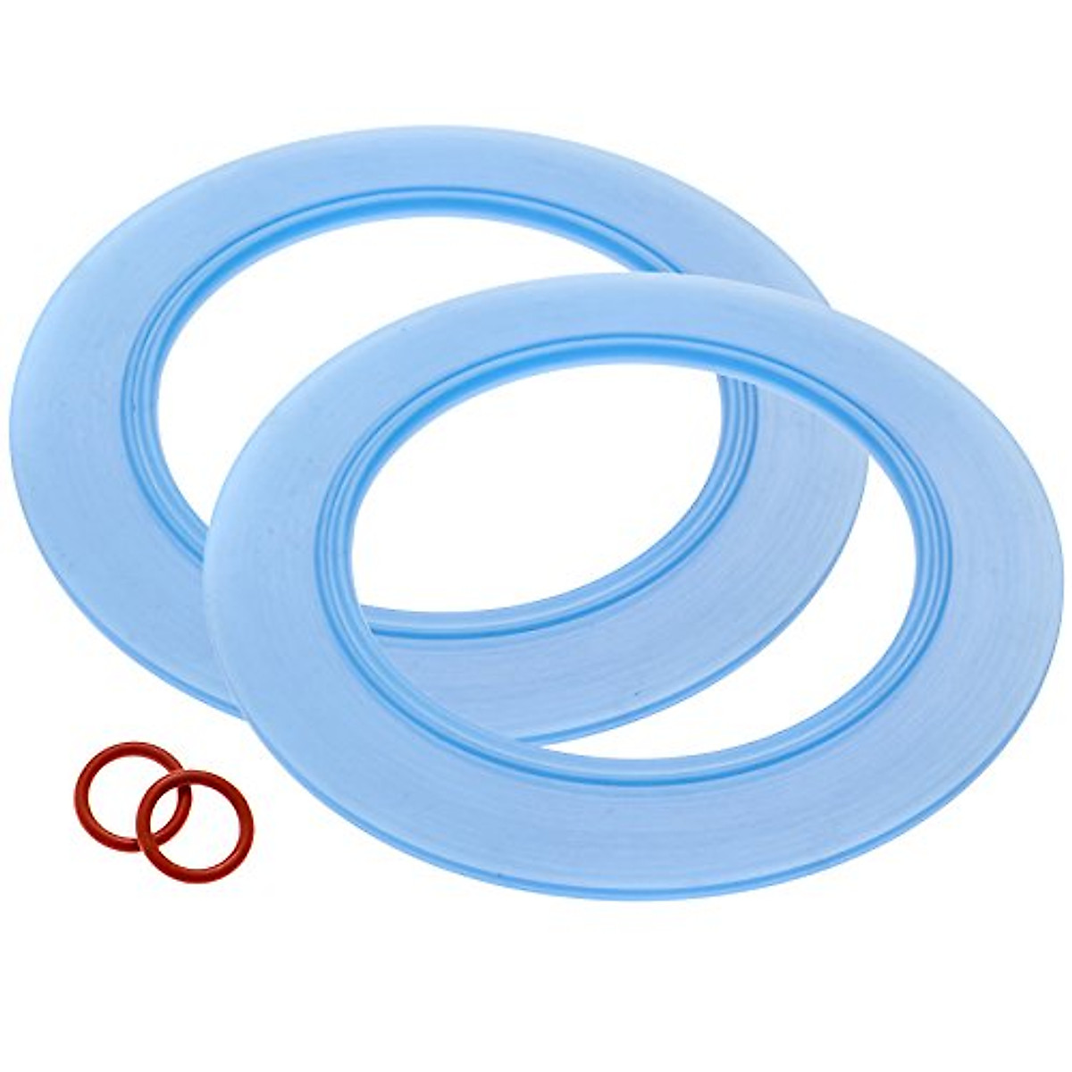 Impresa Canister Flush Valve Seal Equivalent to American Standard Toilet Parts 7301111-0070A / 7301111 0070A - Replacement Rubber Seal for Toilet, 2-Pack, Blue