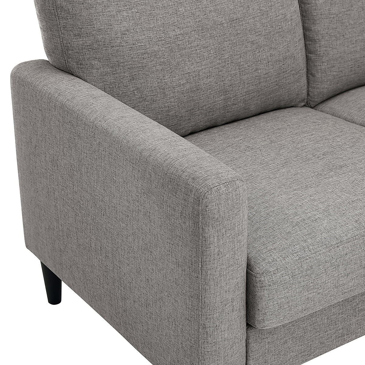 Dorel Living DHP Dorel Living Beckie Loveseat, Gray Love Seats